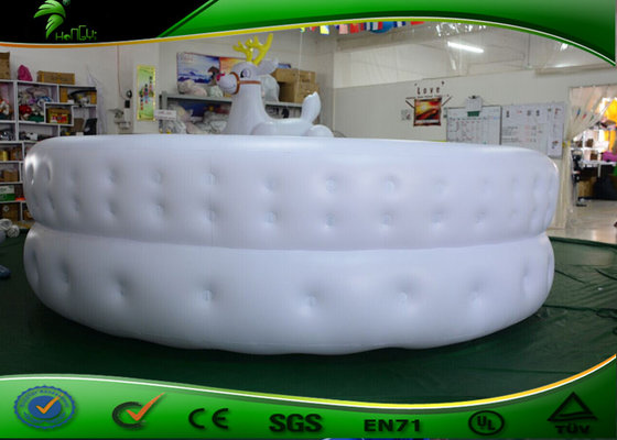 Popular Durable Bounce Inflatable Bar Sofa , 4m Long White Inflatable Sofa For Events