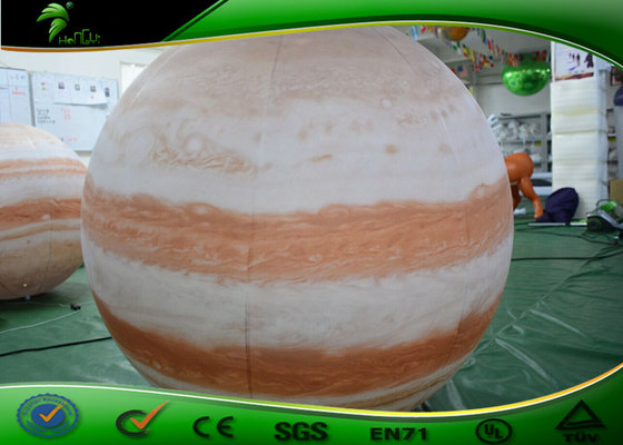 Customized 1.5M Inflatable Advertising Balloons Planet Shape Decoration Helium Balloon
