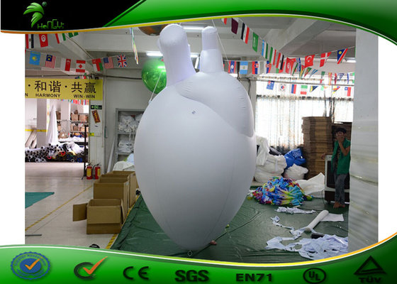 Attractive Advertising Inflatable Model , Inflatable Vinyl Heart Shaped Balloon 2m