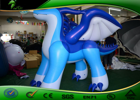 Flying Dragon Inflatable Cartoon Characters / Inflatable Blue Zenith Dragon Toy