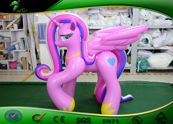 Customized Inflatable Cartoon Characters PVC Animal Toy Cartoon Pony Girl