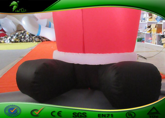 Cute Christmas Santa Claus Inflatable Holiday Decorations / Airblown Christmas Model