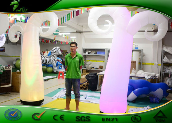 Transparent  PVC Inflatable Lighting Decoration / Inflatable Traffic For Party