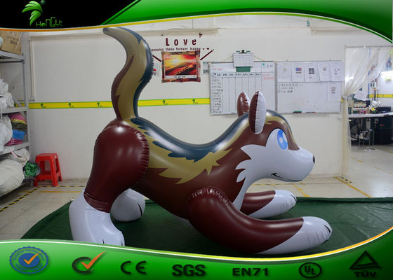 Customized Inflatable Husky Dog Cartoon / Inflatable Husky Animal Dog For Sale