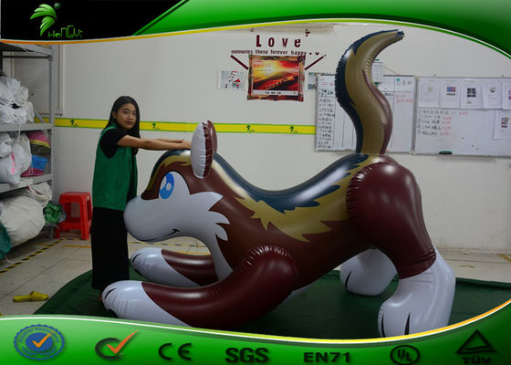 Customized Inflatable Husky Dog Cartoon / Inflatable Husky Animal Dog For Sale