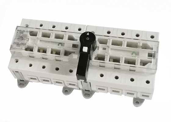 125A Manual Electrical Changeover Switch For AC500V Circuit PA66 Material