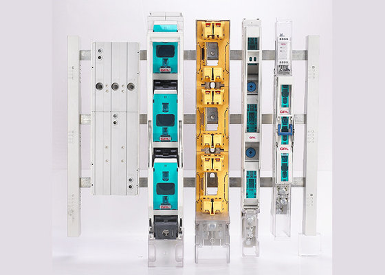Vertical 3 Poles Inline NH Fuse Switch Disconnector PA66 / DMC Material