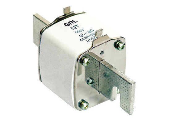 NH3 Type 630 Amp Ceramic Fuse IEC60269 Square Tube Yellow Copper Link Fuse
