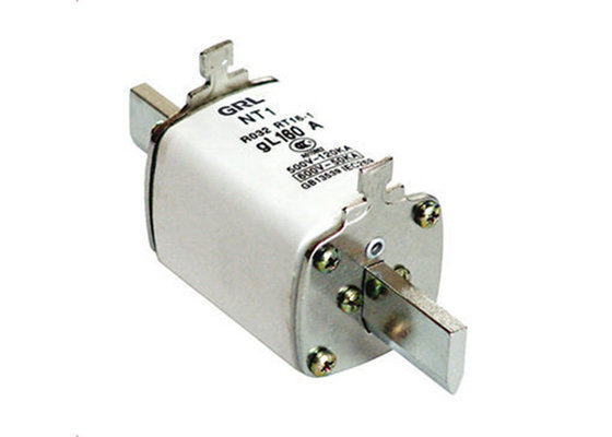 White Ceramic 400A Low Voltage Fuse Circuit NH2 Type Copper Link Fuse