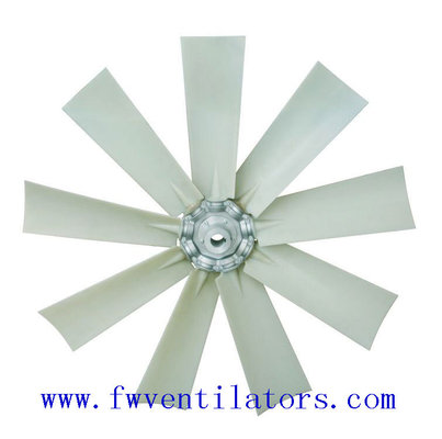 plastic fan blades for industrial axial ventilation fan supplier