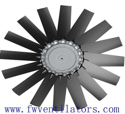 plastic fan blades for industrial axial ventilation fan supplier