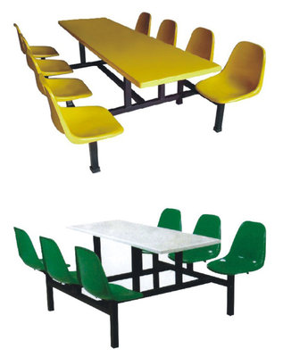 fiberglass  FRP dining table and chair supplier