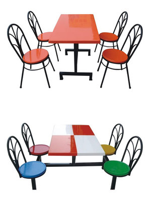 fiberglass  FRP dining table and chair supplier