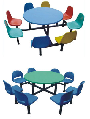 fiberglass  FRP dining table and chair supplier