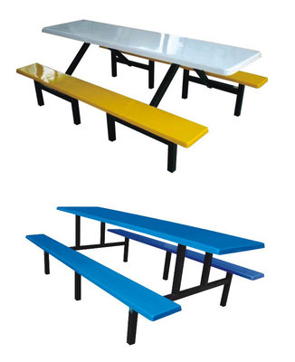 fiberglass or FRP dining table and square stool supplier