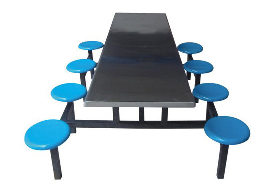fiberglass or FRP dining table with round stool supplier