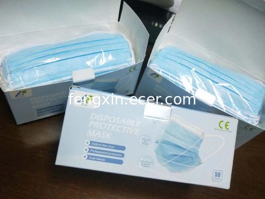 Disposable Face Mouth Mask Medical Protective Face Mask with Ear-loop supplier