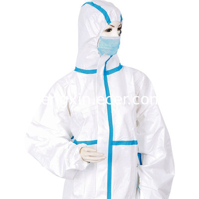 Disposable Microporous Protective Clothing High Quality Disposable Medical Antiviral Coverall Gowns supplier