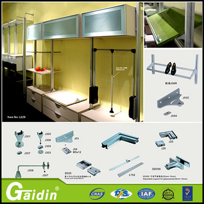 make in China quality aluminum pole system modern design bedroom furniture wardrobe