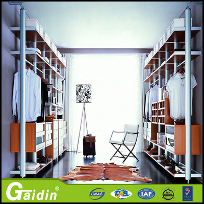 maek in China customized pole system diy walk in wardrobe aluminum pole system elegant bedroom wardrobe