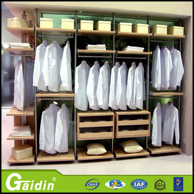 maek in China customized pole system diy walk in wardrobe aluminum pole system elegant bedroom wardrobe
