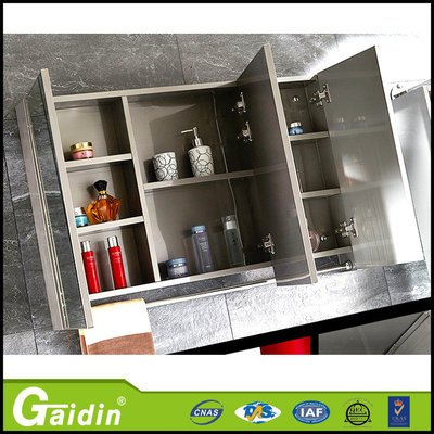Make in China Modern lastest design wall mounted elegance fancy aluminum alloy bathroom cabinet