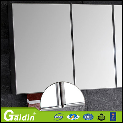 bathroom furniture aluminum material standard aluminum bathroom cabinet with LED light and mirror