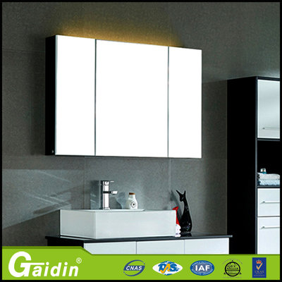 aluminum alloy high quality make in China new design modern bathroom cabinet with mirror and LED light