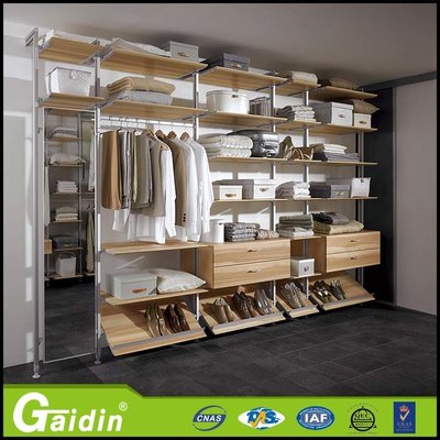 make in China high quality ODM factory price simple elegant design aluminum pole system walk in closet