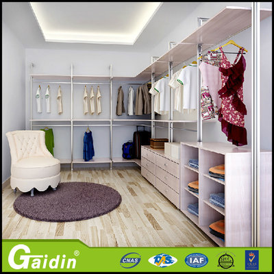 make in China high quality ODM factory price simple elegant design aluminum pole system walk in closet
