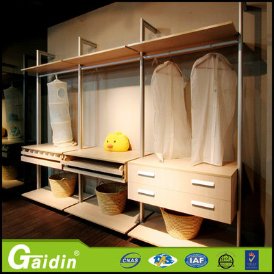 make in China high quality ODM factory price simple elegant design aluminum pole system walk in closet