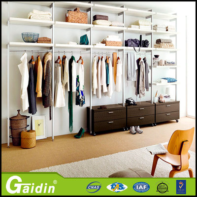 China supplier assemble wooden closet bedroom furniture bedroom wardrobe design aluminum pole system wardrobe