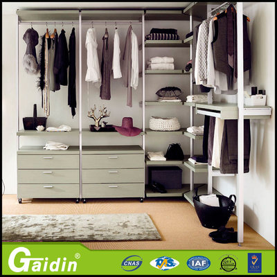 China supplier assemble wooden closet bedroom furniture bedroom wardrobe design aluminum pole system wardrobe