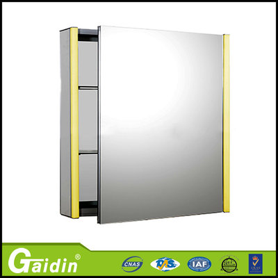 Quality assurance new arrival wall mounted bathroom furntiure aluminum alloy bathroom mirror cabinet with LED light