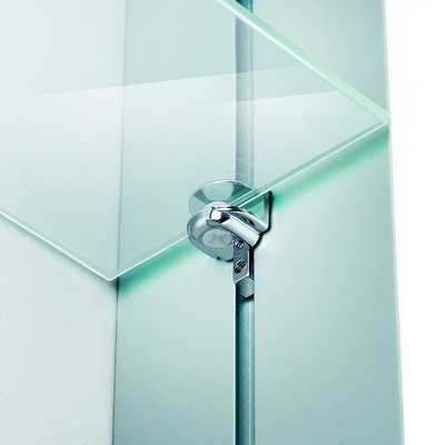 China factory new products aluminum alloy material bathroom furniture double-side mirror bathroom cabinet
