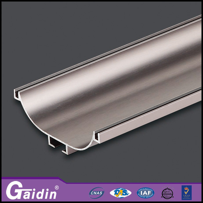 aluminum extrude modern recessed CNC woodgrain electrophoretic kitchen cabinet shower door handle profiles