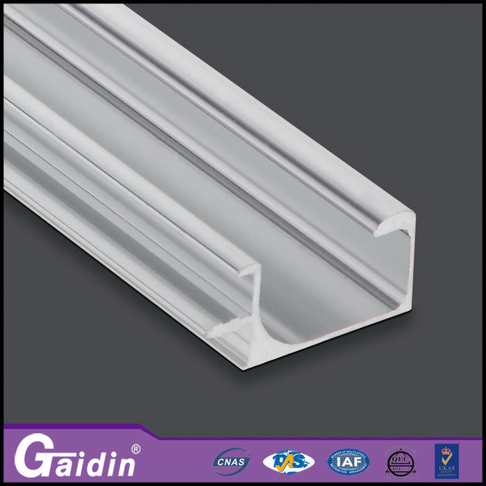 aluminum extrude global market modern CNC curved woodgrain electrophoretic kitchen cabinet shower door handle profiles