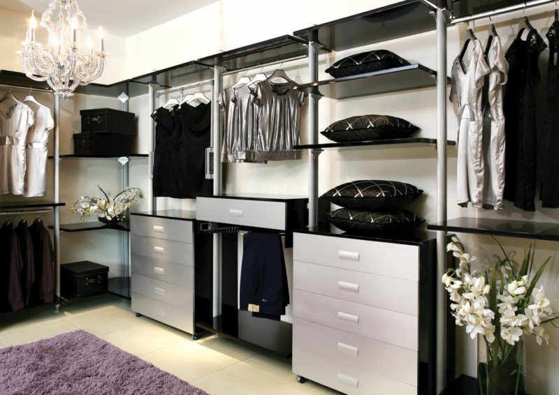 latest aluminum bedroom design closet assemble with shoe''s rack walk in wardorbes