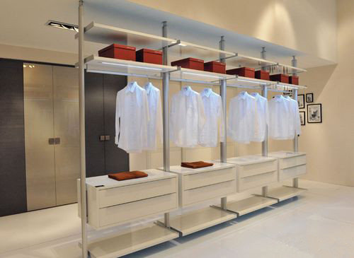 latest aluminum design fabric closet assemble with shoe''s rack walk in wardorbes