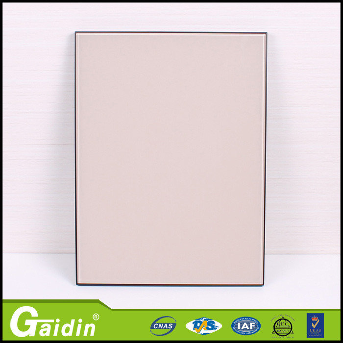 High end glasses inserted bathroom kitchen cabinet window door and mirror aluminum frame