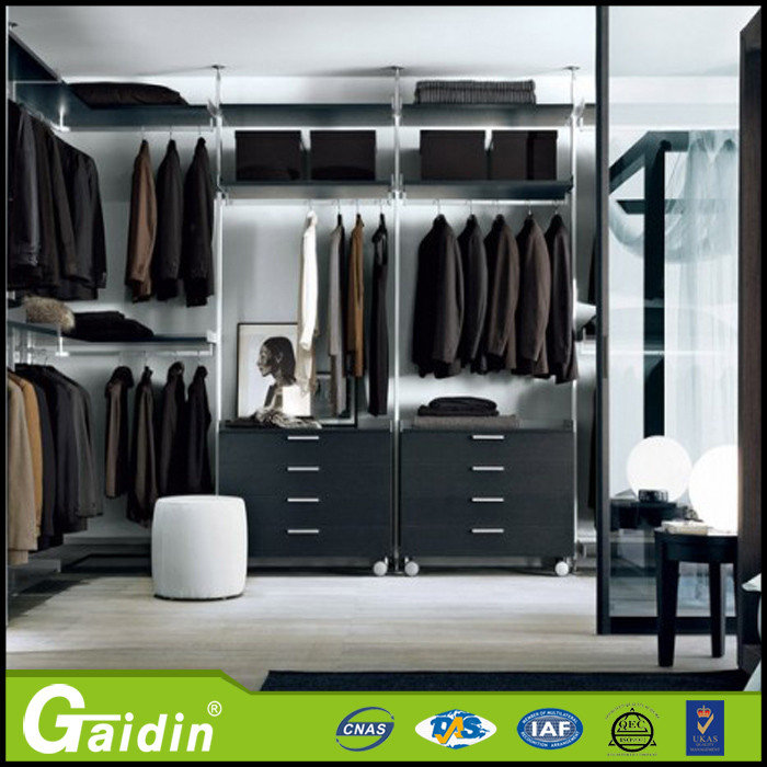 easy installed l shape customized sizes pole system wardrobe walk in closet for sale