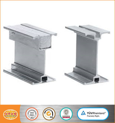 Aluminium extrusion C beam,connecting beam with anodized silver surface treatment