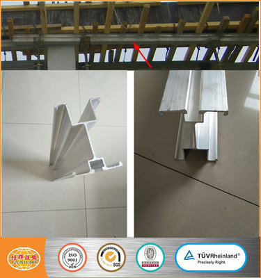 Aluminium extrusion C beam,connecting beam with anodized silver surface treatment