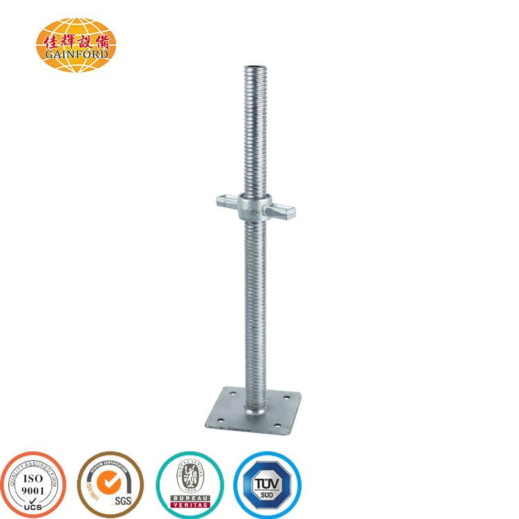 Dongguan factory price construction scaffolding adjustable U head screw jack base