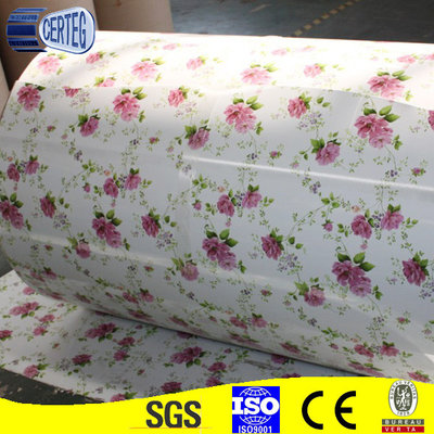 la fleur design/PPGI a enduit la tôle d'une première couche de peinture d'acier enduite par couleur en acier galvanisée de bobine dans la bobine