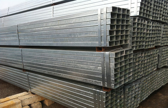 Warm gewalzter galvanisierter quadratischer Stahlschläuche ASTM A500 0.5mm - 20mm Wand dick