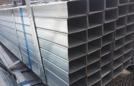 Warm gewalzter galvanisierter quadratischer Stahlschläuche ASTM A500 0.5mm - 20mm Wand dick