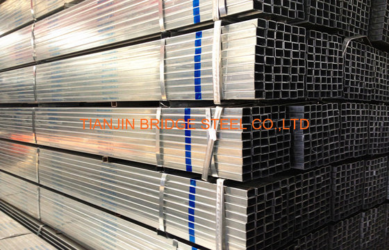 BS1387 ERW a pré galvanisé la tuyauterie/tuyau carrés en acier Q195 - Q235