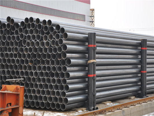 3 Inch Black Mild Welded Steel Pipe , Large Diameter ERW Steel Tubing