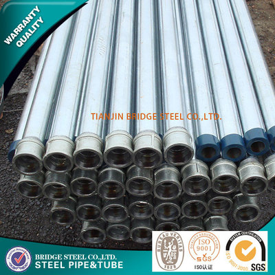 Tubería de acero estructural galvanizada 0.5m m - 20m m del carbono de la inmersión caliente resistentes a la corrosión